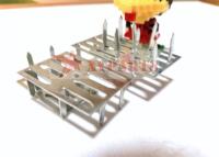 China 54mmx38mm Stamped High Grade Zinc Plating Steel Rock Wool Impaling Clips for sale