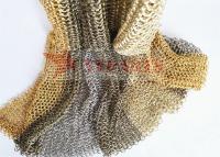 China Woven Type Partition Screen Metal Ring Curtain for sale