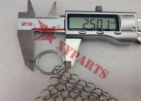 China SS304 SS316 Chain Mail Scrubber Round Square Shape For Kitchen Cleaning for sale