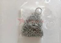 China Round Shape Stainless Steel Ring Mesh Chain Mail Scrubber For Kitchen Cleaning for sale
