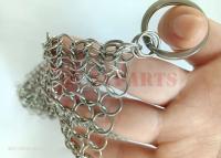 China 316 Stainless Steel Food Grade Kitchen Chainmail Scrubber For Cast Iron Cleaner for sale