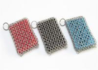 China Soap Shape Silicone & Chainmail Scrubbing Pad for sale
