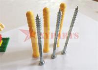 China Concrete Wall Plastic Insulation Plug Anchor With Hexagon Tapping Screw for sale