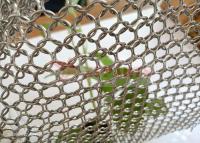 China Welded Brass Ring Mesh For Partial Wall Decoration for sale