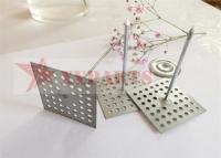 China Easy Bending Galvanized Steel Insulation Fasteners With Square Stamped Hole Base for sale
