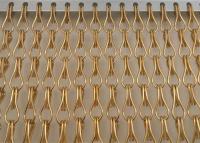 China Gold Copper Color Aluminum Chain Curtain For Decorative Room Divider for sale
