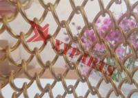 China Gold Color Flexible Metal Coil Drapery Mesh For Hotel Room Hanging Divider for sale
