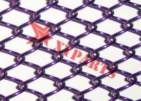 China 1mmx8mm Aperture Aluminum Chain Link Curtain For Hotel Hall Decoraton for sale