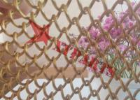 China Aluminum Chain Link Metal Mesh Curtain Copper Color For Decorative Room Divider for sale