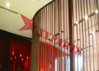 China Baking Varnish Metal Mesh Curtain 1mm Frame Design Hanging Lightweight Huge Aluminum for sale