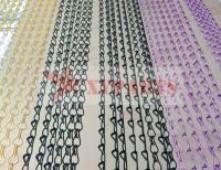 China Colorful Double Hook Decorative Aluminum Chain Link Mesh For Shower Curtain for sale