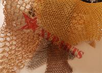 China Decorative Chainmail Braided Ring Mesh Curtain For Office Building Space Divider for sale