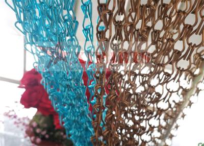China Decorative Aluminum Chain Fly Screen , Hanging Jack Chain Mail For Door Curtain for sale