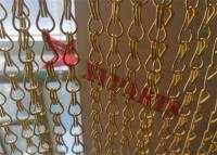 China Colorful Double Hooks Aluminum Chain Link Curtain With Customized Dimension for sale