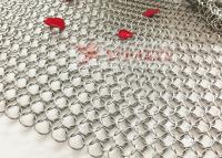 China Architectural Structure ChainMail Ring Mesh For Room Dividers for sale
