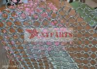 China Welded Brass Ring Mesh For Partial Wall Decoration for sale