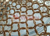 China Stainless Steel Architectural Ring Mesh Curtain For Partitioning for sale