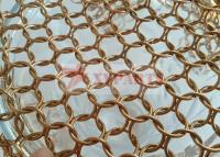China 1.5mm Ring Decorative Metal Ring Mesh For Room Divider for sale