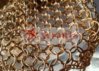 China Stainless Steel Architectural Ring Mesh Curtain For Partitioning for sale