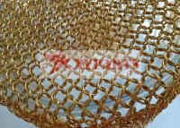 China 1.2*10mm Copper Chainmail Mesh Metal Ring Curtain for sale