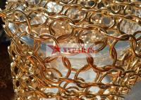 China 1.5mm Ring Decorative Metal Ring Mesh For Room Divider for sale