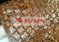 China Stainless Steel Architectural Ring Mesh Curtain For Partitioning for sale