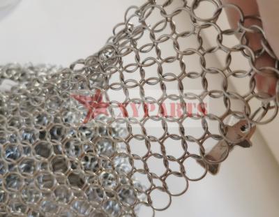 China Round Type Weld Stainless Steel Ring Mesh Curtain for Animal Protection Fence for sale