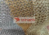 China 316 Stainless Steel Chainmail metal Ring Mesh For Space Partition for sale
