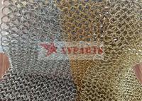 China Carbon Steel Round Ring Mesh For Shopping Mall Decoration for sale