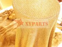 China Hanging Frame Electroplating Metal Ring Mesh For Decorative Partition for sale