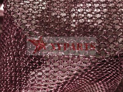 China Building Decoration Stainless Steel Ring Mesh For Window Curtain for sale