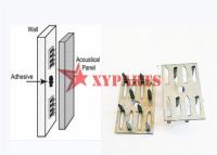 China 50mm X38mm X 20mm Height Acoustic Impaling Clip Galvanized Steel for sale