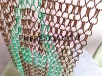 China 17mm Hook Length Aluminum Chain Curtain Decoration Huge Screen Bronze Color Room Separating for sale