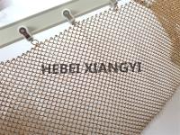 China Bronze Color 8mm Metal Mesh Curtain Flexible Aluminum Coil Interior Ceiling Decoration for sale