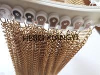 China Baking Varnish Metal Mesh Curtain 1mm Frame Design Hanging Lightweight Huge Aluminum for sale