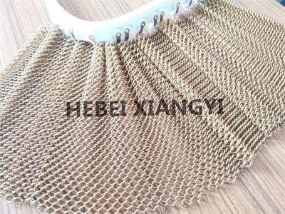 China 6mm Wire Mesh Curtains Decoration Light Weight Flexible Aluminum Chain Link Coil Metal Shower for sale