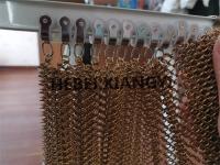 China 8m Length PVDF Wire Mesh Curtains Drop Light Weight Chain Link With Hanging Frame for sale