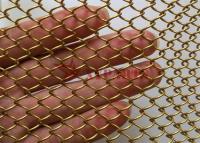 China Aluminum Spiral 1mm Metal Mesh Curtain Customized Size Color For Partition Screen for sale