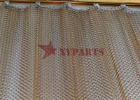 China Aluminum Spiral 1mm Metal Mesh Curtain Customized Size Color For Partition Screen for sale