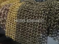 China Different Ring Diameter Chainmail Curtain Decorative Screen for sale