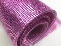 China 3mm Flake 150cm Length Metal Sequin Fabric Light Weight for sale