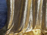 China 3mm Flake 150cm Length Metal Sequin Fabric Light Weight for sale