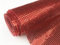 China 3mm Flake 150cm Length Metal Sequin Fabric Light Weight for sale