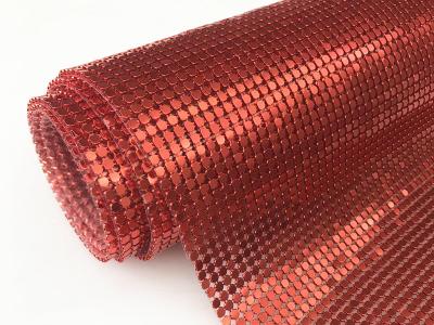 China 3mm Flake 150cm Length Metal Sequin Fabric Light Weight for sale