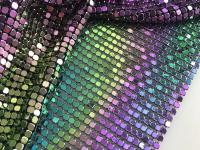 China Soft Multi Color ODM Metallic Sequin Fabric For Garment Party Decoration for sale