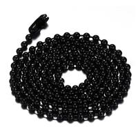 China Gold Color Bead Connector 3.2mm Metal Ball Chain For Body Clothes Decoration for sale