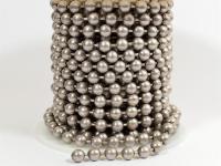 China Silver Plated 4mm Metal Chain Curtain Stainless Steel Ball Bead for sale
