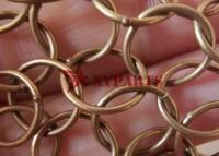 China 7mm And 12mm Stainless Steel Ring Mesh Curtain For Space Decoration for sale