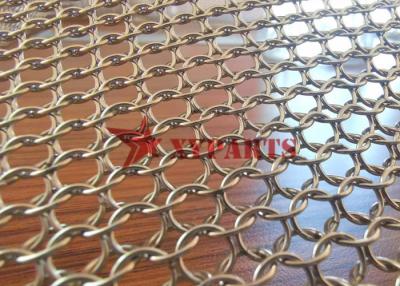 China Ss Weld Ring Mesh Curtain As Space Division For Architectural Decoration for sale
