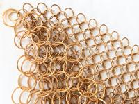 China 0.8*7mm Weld Type Chainmail Ring Mesh Curtain For Office Partition Screen for sale